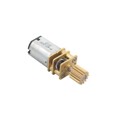 China N20 Brush DC Gear Motor 3V 12mm Spur Wheel Reduction Box for Auto Lacing Shoes for sale