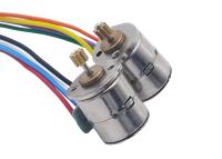 China Camera Lenses Mini Stepper Motor 8mm 2 Phase 4 Wire With Copper Gear for sale