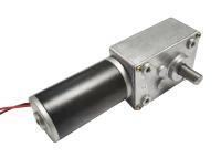 China 24V DC Geared Stepper Motor 5051 Gearbox High Torque 10 RPM Worm Gear Self Locking for sale