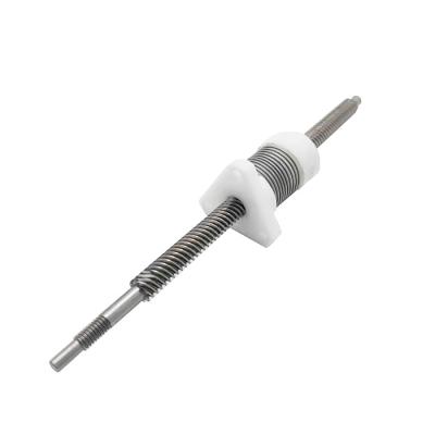 China 6.35mm Trapezoidal Lead Screw with Anti-Backlash Nut for NEMA14/NEMA17 Stepper Motors - 8.4582mm Lead, 1.4097mm Pitch for sale