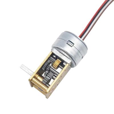 China GM12-15BY Mini Full Metal Gear Stepper Motor DC5V 2 Phase 4 Wire 15mm 18 Degree Step Angle for sale