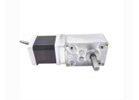 China NEMA 14 Metal Worm Geared Stepper Motor 35mm Frame 1.2kg.cm Torque 2.2-12V DC 0.9°/1.8° Step Angle for sale