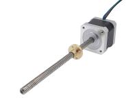 China NEMA17 Linear Lead Screw Hybrid Stepper Motor 42mm TR8 POM Brass Nut Custom Length for sale