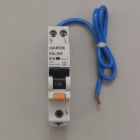 China VAL003 Mini RCBO Residual Current Operated Circuit Breaker With Over Current Protection With Breaking Capacity I△M 500A for sale