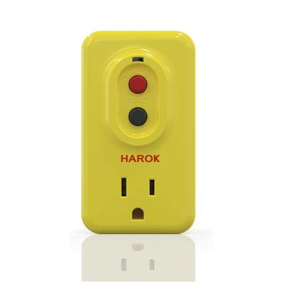 China UL Safe 125Vac GFCI Adaptor Long Service Life ‎Manual Reset Style for sale