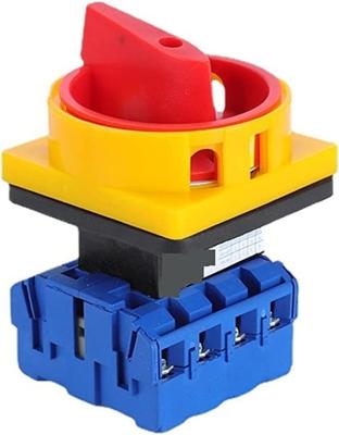 China 11-32A 4P Rotary Isolator Switch 2 Position On Off Manual Changeover Rotary Switch for sale