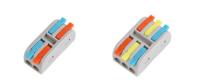China Two In Four Out Splicing Connector 28~12 Gauge Wire Splice Connector VSC-M Type for sale