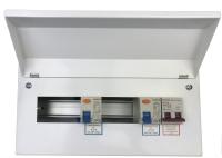 China Residential Appliances Consumer Units IP44 4 Module 2 Way With 2P Isolator for sale