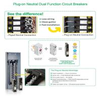 China HAROK 20 Amp Single Pole Plug On Neutral Dual Function (CAFCI And GFCI) Circuit Breaker for sale