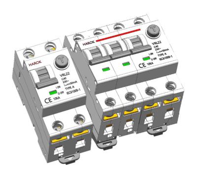 China VRL22 CSA Certified GFCI Circuit Breaker With Thermal Magnetic Trip Type for sale