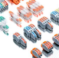China Brown 400V Push In Wire Connectors 12 Awg Wire Connector VSC-6 Type for sale