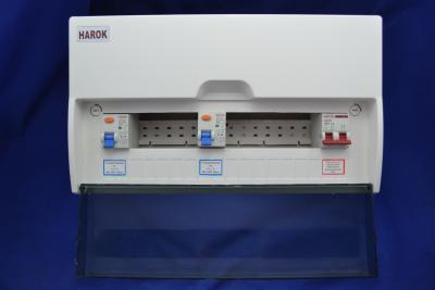 China High Voltage 220V 18 Way Consumer Units 18 Module VCU Series for sale
