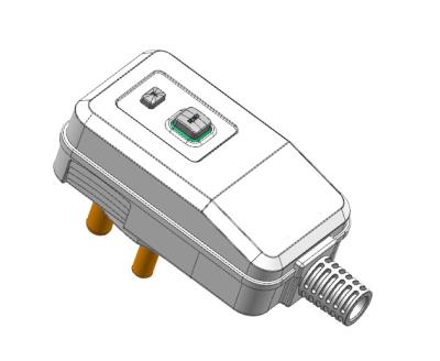 China CE RoHS FCC Certified Plastic PRCD Plug 10A Current 110V-220V for sale