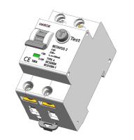 China HAROK BESTAFDD 2 40A 2 Module Residual Current Operated Circuit-Breaker With Integral Overcurrent  Protection for sale