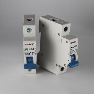 China VK007 Miniature Circuit Breaker 10K Electrical Life IEC/EN 60947-2 Certified MCB Professional Quality Circuit Breakers for sale