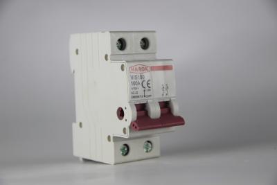 China VIS100 2P 63A Main Switch Isolating Circuit Breaker Household Function Disconnector Isolator 125A Top And Bottom Connect for sale