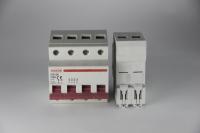 China HAROK 63 Amp 2 Pole Isolator Switch White Body With Red Knob Din Rail Products CE/RoHS Certified for sale