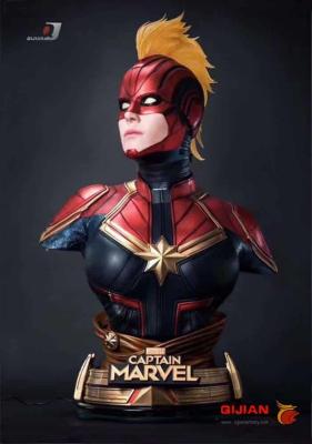 China Custom Resin Anime Figure Lifesize Bust Collectible Statue 30cm Hand Painted Decoration for sale