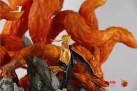 China Resin Anime Figure Naruto Kurama Decoration Collectible Statue Handcrafted 20cm for sale