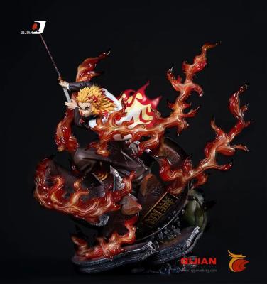 China Custom Rengoku Kyoujurou Resin Anime Statue Handcrafted 30cm Collectible Figurine for sale