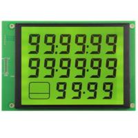 China Custom LCD Panel, Monochrome Temperature Control Instrument Energy Storage Power LCD, STN Yellow Green Segment LCD for sale