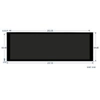 China 7.9 Inch Bar Type IPS Capacitive Touch TFT Monitor with HDMI Output for Raspberry Pi 4 Windows os 400x1280 Resolution for sale