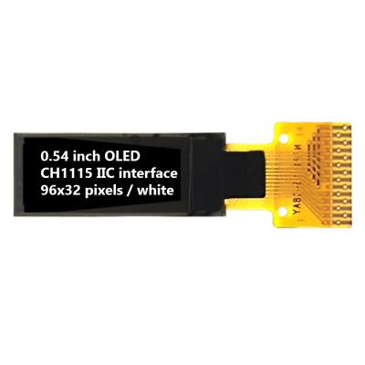China 0.54 Inch I2C OLED Displays 96x32 Pixels 60cd/M2 All Viewing Angles for sale