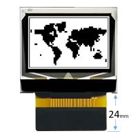 China 0.42-Inch Tiny OLED Screen 72x40 Graphic ZIF Connection SPI And IIC Interface for sale