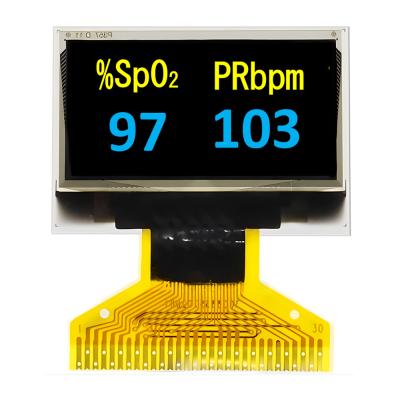 China Dual Color Yellow+Blue 0.96 Inch Thin OLED Display SPI Interface for sale