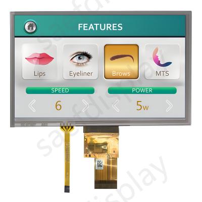 China Beauty Device Display Screen 9-Inch TFT LCD 800x480 Dots RGB Interface With RTP for sale