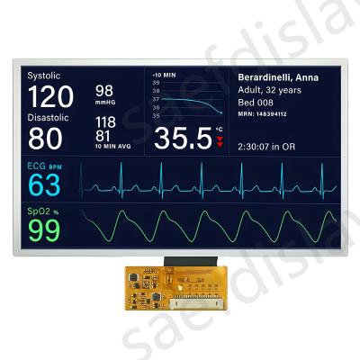 China Outdoor High Brightness 1000nits 7 Inch TFT LCD Module 1024*600 LVDS Interface for sale