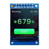 China SPI Serial Interface 1.3-Inch IPS TFT LCD 240x240 Dot With 7 Header Pins PCB for sale
