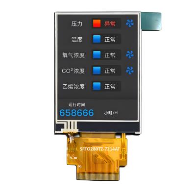 China Sunlight Readable 2.8 Inch IPS TFT LCD With Resistive Touchscreen 240 X 320 Dots for sale