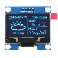 China 1.3-Inch 128x64 Dot Matrix OLED 4-Pin IIC I2C Interface SH1106 Driver IC White/Blue Font Options for sale