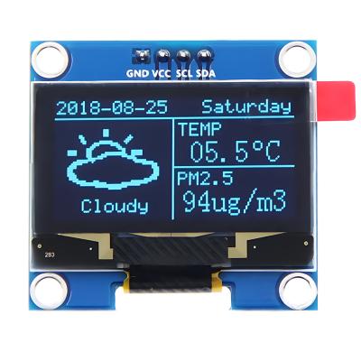 China 1.3-Inch 128x64 Dot Matrix OLED 4-Pin IIC I2C Interface SH1106 Driver IC White/Blue Font Options for sale