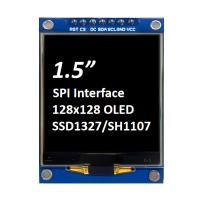 China SPI 1.5-Inch OLED Display 128x128 Dot Matrix SSD1327/SH1107G White / Blue Fonts 7-Pin Module for sale