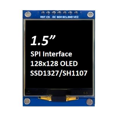 China SPI 1.5-Inch OLED Display 128x128 Dot Matrix SSD1327/SH1107G White / Blue Fonts 7-Pin Module for sale