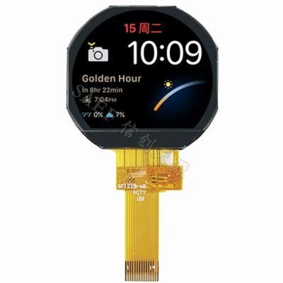 China 1.22 inch Round Circular LCD Display Screen TFT 240x204 Dots IPS Full Viewing Angle for sale