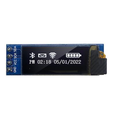 China 0.91-Inch OLED Display Module (128x32, White/Blue, I²C, SSD1306) – Ultra-Compact PMOLED for Embedded & Wearable Designs for sale