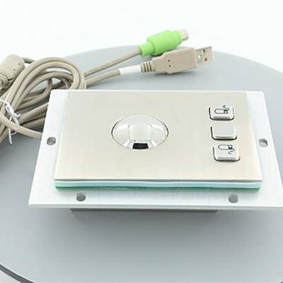 China Mechanical IP65 Waterproof Trackball Mouse Stainless Steel Industrial Metal for sale