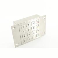 China IP65 Waterproof Stainless Steel Encrypted Metal EPP Pin Pad 16 Keys For Payment Kiosk for sale
