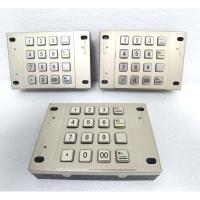 China PCI 4.0 Certified DES 3DES Payment Kiosk Encrypted ATM Metal Pin Pad With 16 Keys for sale