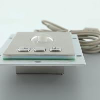 China Optical Mouse IP65 Waterproof Stainless Steel Industrial Metal Trackball USB Interface for sale