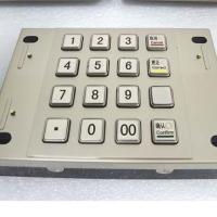 China Payment Kiosk PCI 4.0 DES Encrypted Pin Pad 16 Keys Metal Keypad for sale
