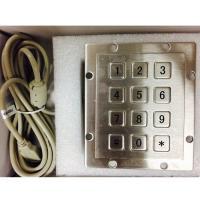 China IP65 12 Keys Metal Numeric Keypad 304 Stainless Steel Access Control for sale