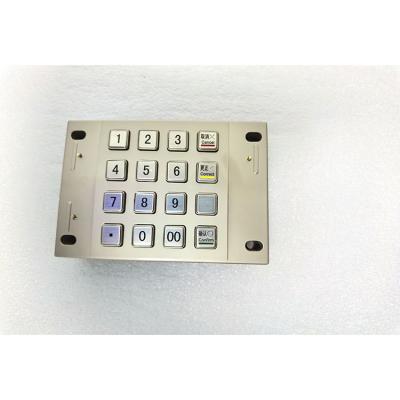 China PCI 4.0 Certified DES 3DES ATM EPP Pin Pad Cash Payment Kiosk Metal With 16 Keys for sale