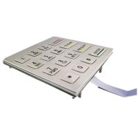 China Panel Mounting Self Service Kiosk Stainless Steel 4x4 Metal Numeric Keypad With 16 Keys for sale
