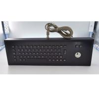 China Desktop Waterproof Stainless Steel Metal Keyboard With Trackball 65 Keys for sale