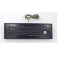 China Black Color Desktop IP65 Industrial Metal Keyboard With Trackball 65 Keys for sale