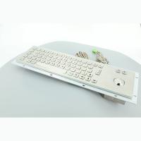 China Industrial Stainless Steel Keyboard With Trackball 800 DPI Trackball Resolution for sale